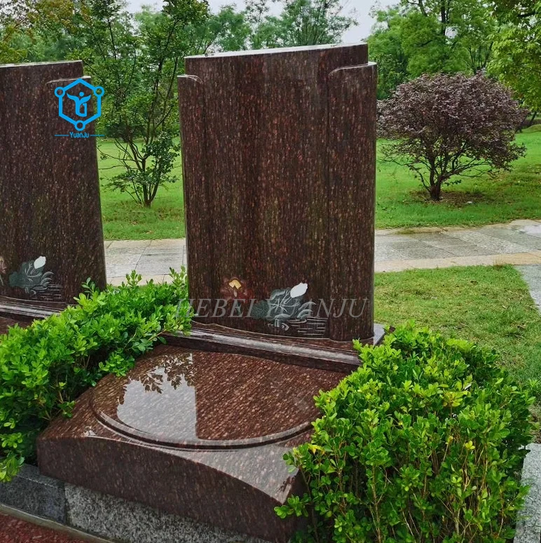 Yuanju Granite Marble Angel Wings Tombstone With Heart Monument - Buy ...