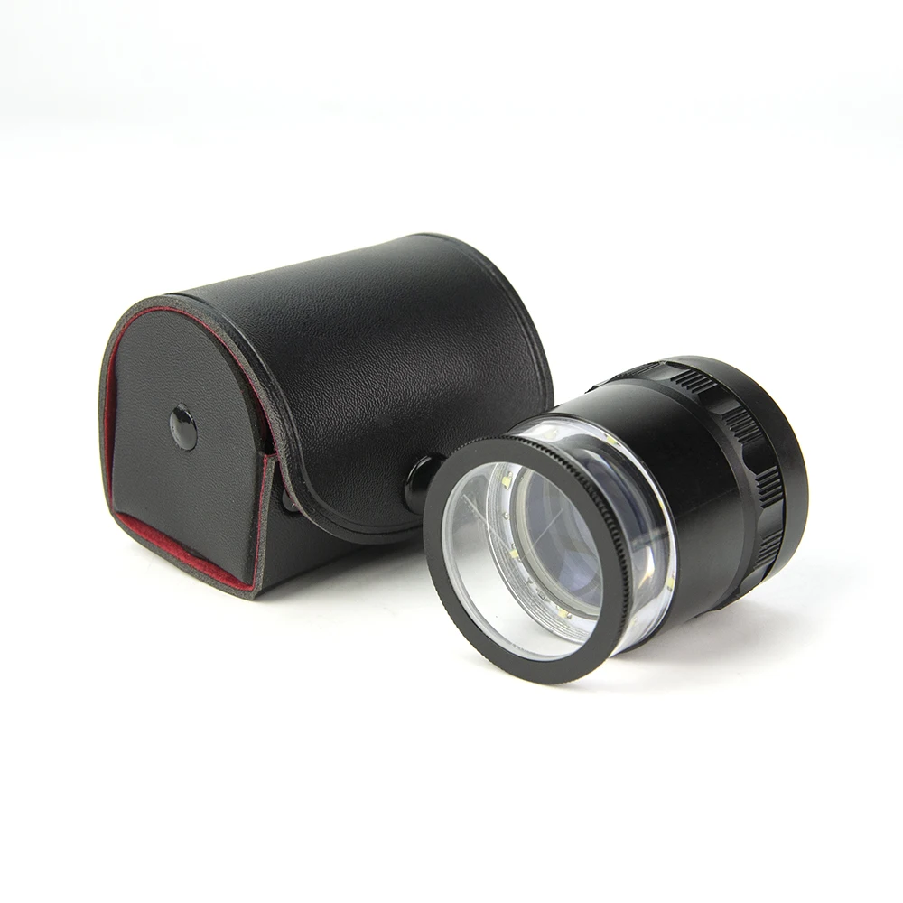 Mg7174 10x Led Cylindrical Loupe With Multi Scale Precision Calibration ...