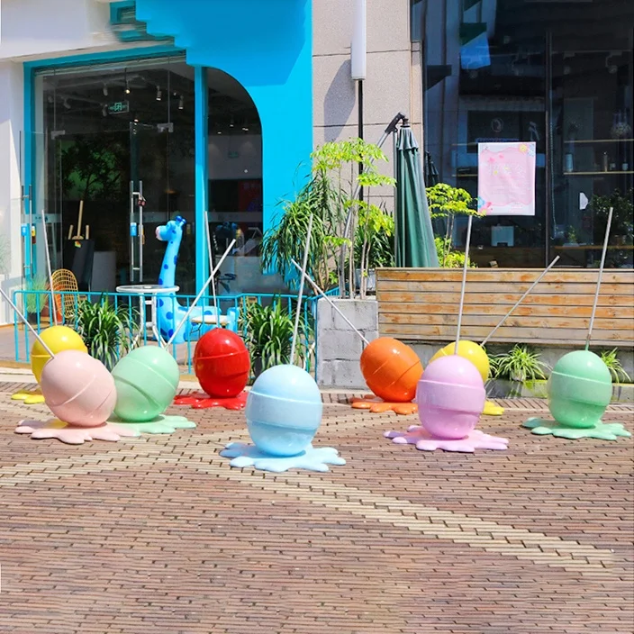 Fiberglass Candy Ornaments - Perfect for Festive Displays