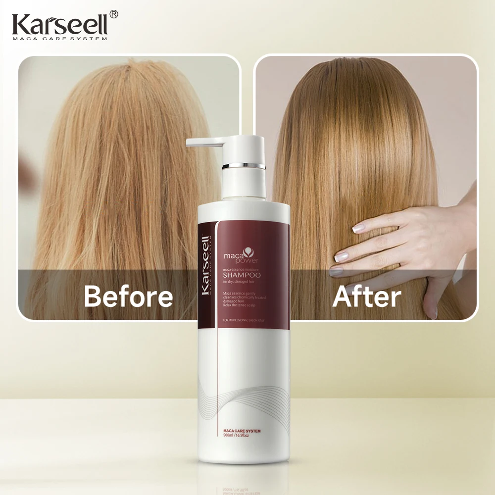 Karseell Clear Hair For Dry Hair Shampoo 500ml Maca Essence Moisture ...
