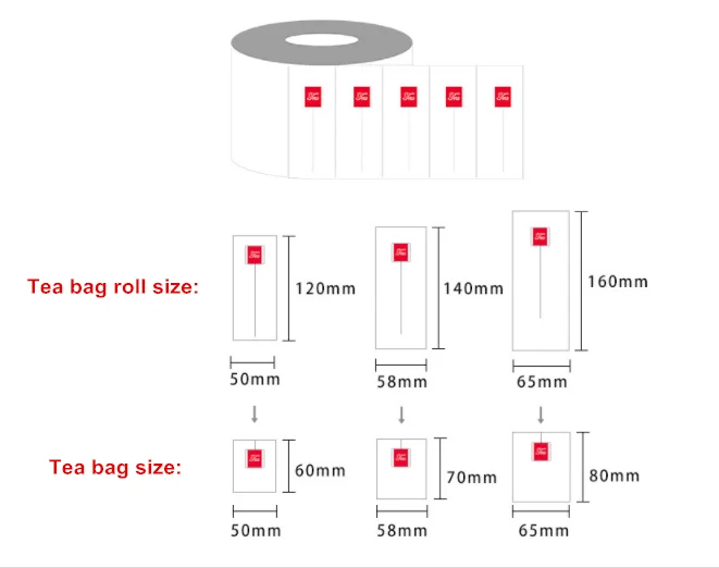 Wholesale Corn Fiber Triangle Mesh Pyramid Empty Tea Bag