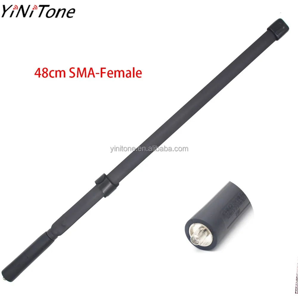 48cm Cs Tac Antenna Foldable Sma Male/female Dual Band Vhf/uhf For Yaesu Icom Tyt Baofeng Uv-82 ...