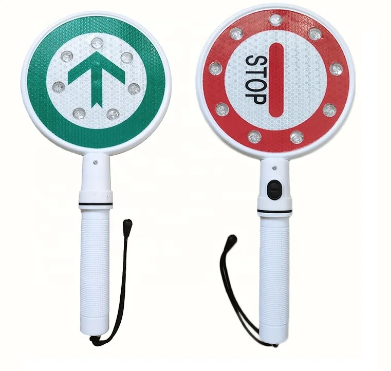 Dual Side Pedestrian Crossing Guard Warning Sign Safety