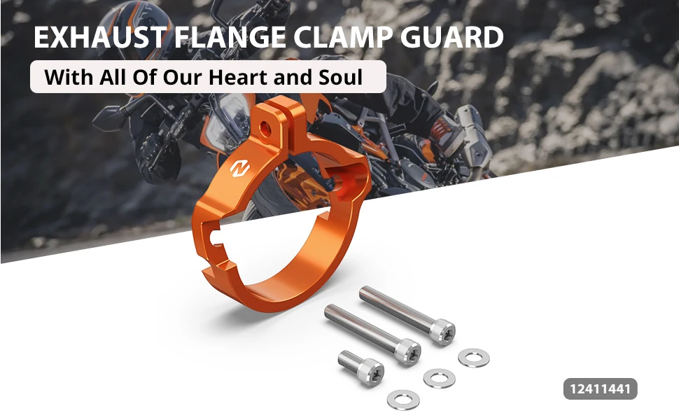 Nicecnc Exhaust Flange Guard for KTM 250 300 XC/SX 2023-2024