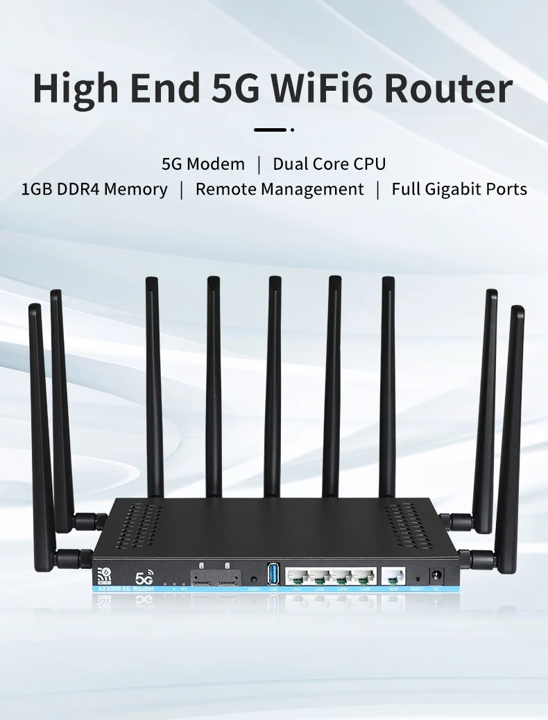 Unlock Enterprise Router 1gb Ram 3000mbps Wifi6 5g Wifi Router With ...