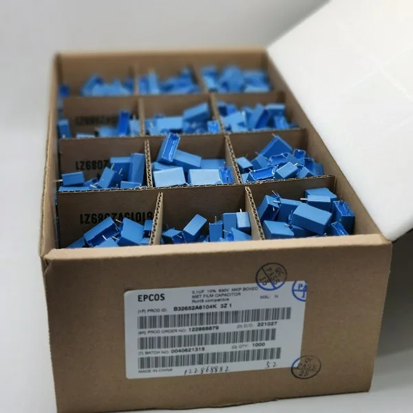 Tdk Epcos Metallized Polypropylene Film Capacitor B32652a6104k Mkp ...