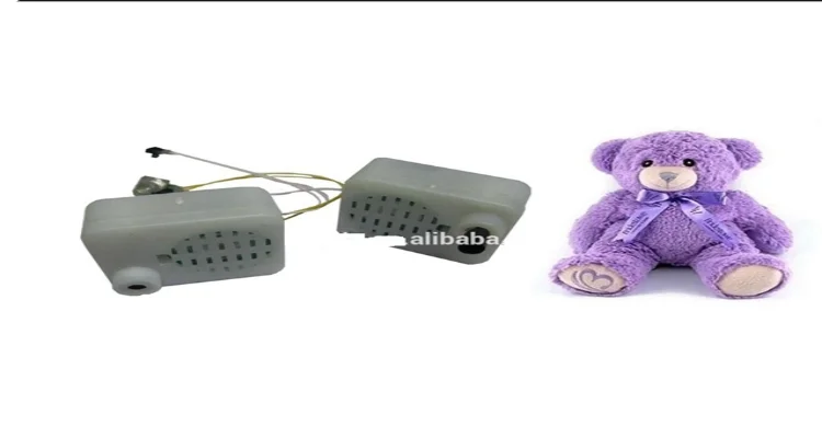 Electric Toy Teddy Bear Sound Module Music Box For Children's Plastic ...