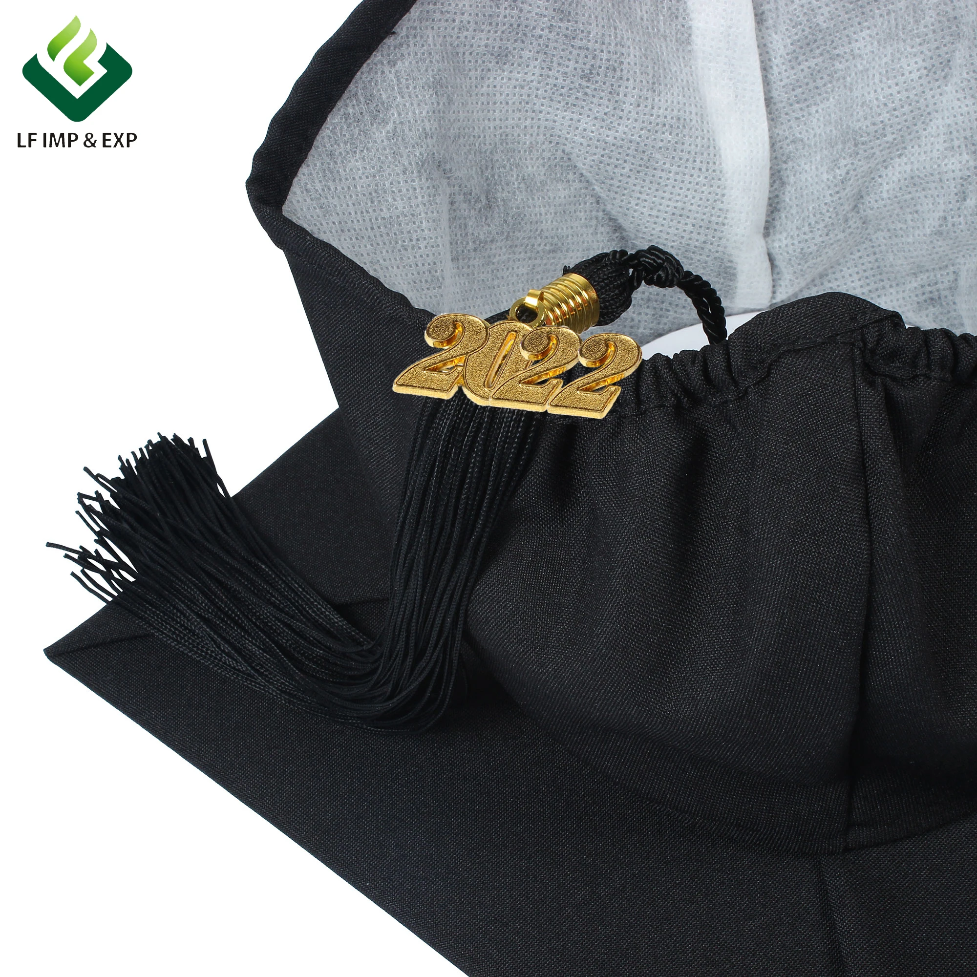 Wholesale 100% Polyester Graduation Cap -black Matte - Buy Graduation ...