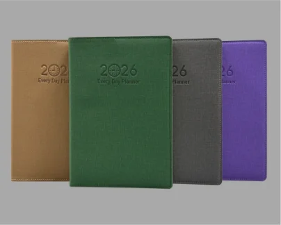 N5051 Customized Logo 2026 Yearly Planner Calendar A5 Fabric Thread ...