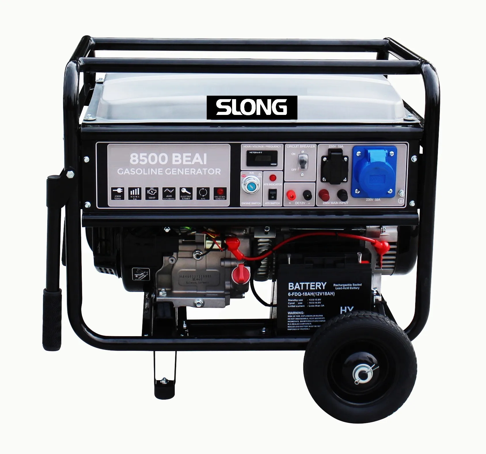 Slong Electric Portable Electric Gasoline Generator 5000 Watt 8000watt ...