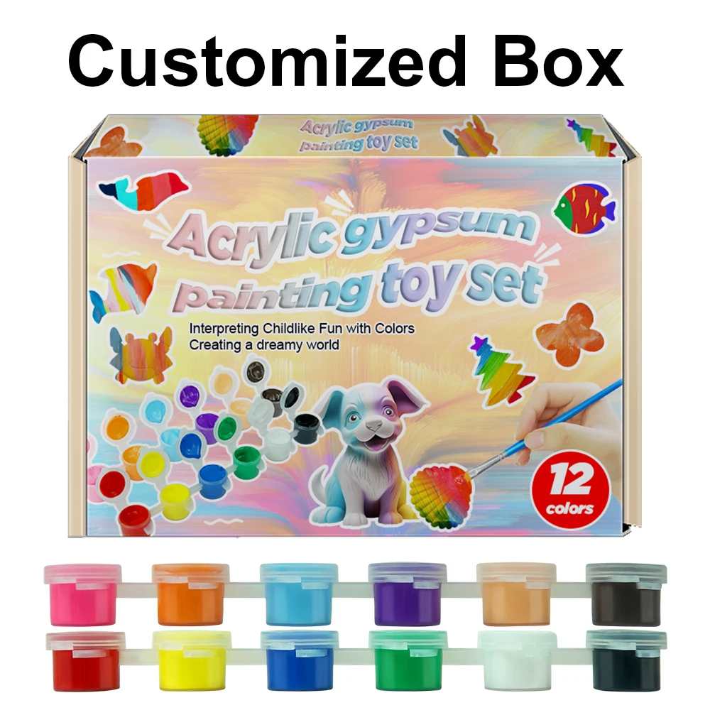 KHY Educational Toy Unicorn Ceramics Painting Set 3D Creativity Diy ...