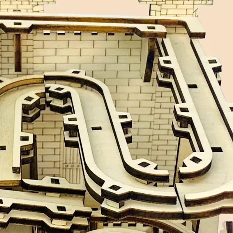 Original Design Castle Marble Run Diy Assembly Educational Toys 3d ...