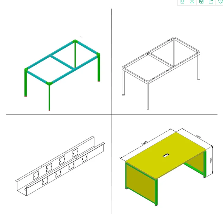 Office Table Stable Metal Stainless Steel Table Frame - Buy Office ...