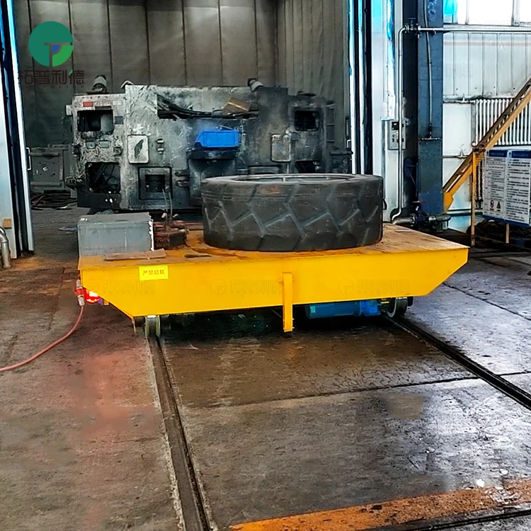 Steel Plant Billet Handling Flatbed Trolley Cable Drum Power Rail ...