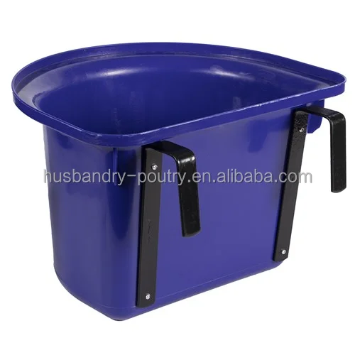 Horse Plastic Portable Hook Over Feed Manger 12 Liter Fence Feeder ...