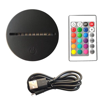 Customize Led Lamp Base For 3d Illusion Acrylic Light Stand Battery ...