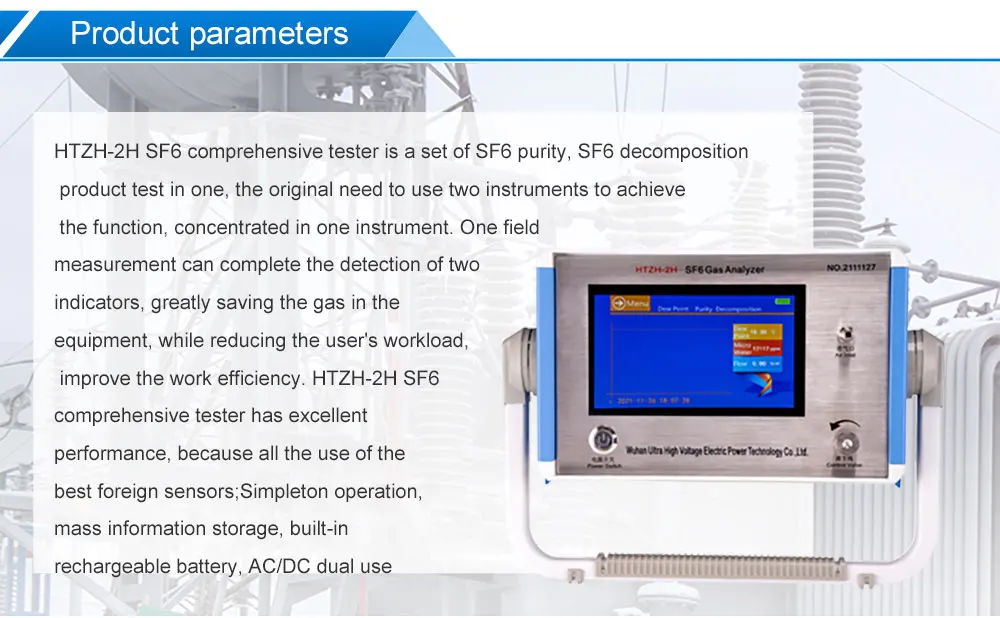 G UHV-600 Sf6 Purity Analyzer Fully Automatic Sf6 Comprehensive Tester ...