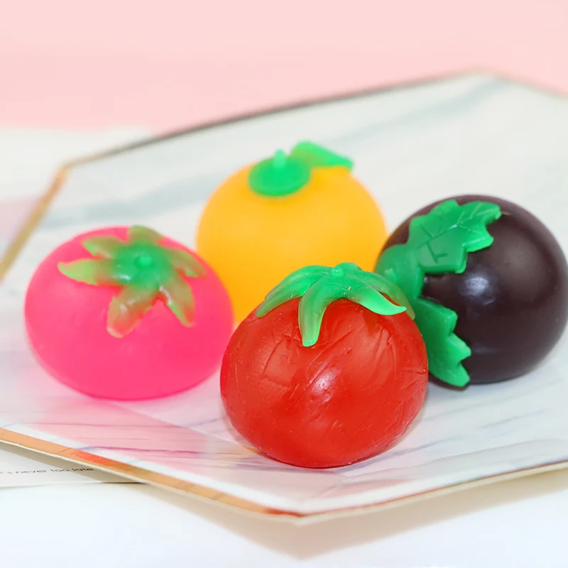 Fruit Splat Ball Glitter Venting Stress Ball Anti Stress Relief Toys ...