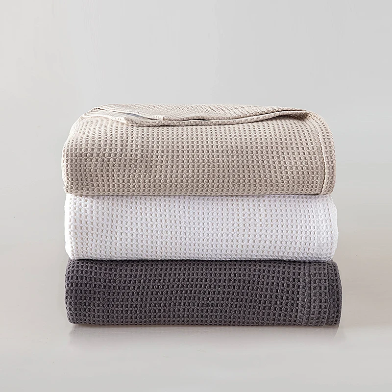 LUXURY HEAVY WEIGHT ALL SEASON NEW WAFFLE PIQUE WEAVE SOFT 100% LONG ...