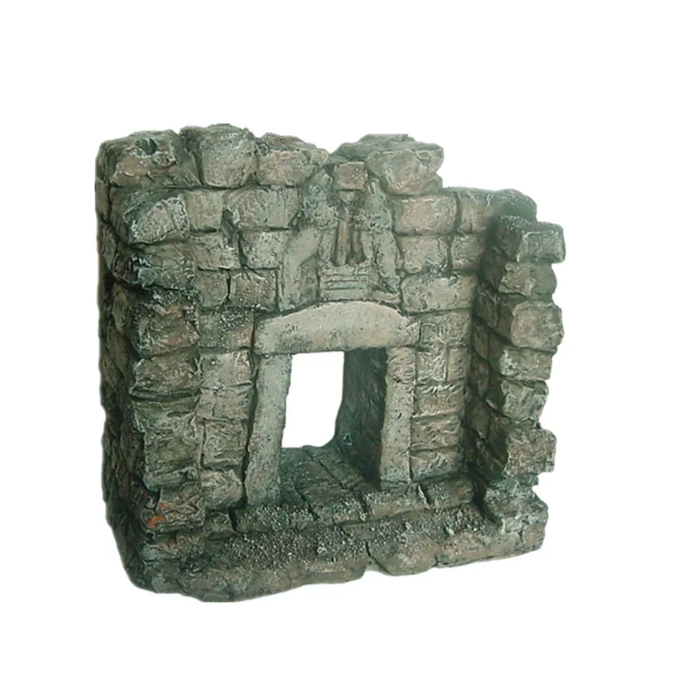 Ancient Egypt Citygate Sculpture In Resin Artificial Aquarium Home ...