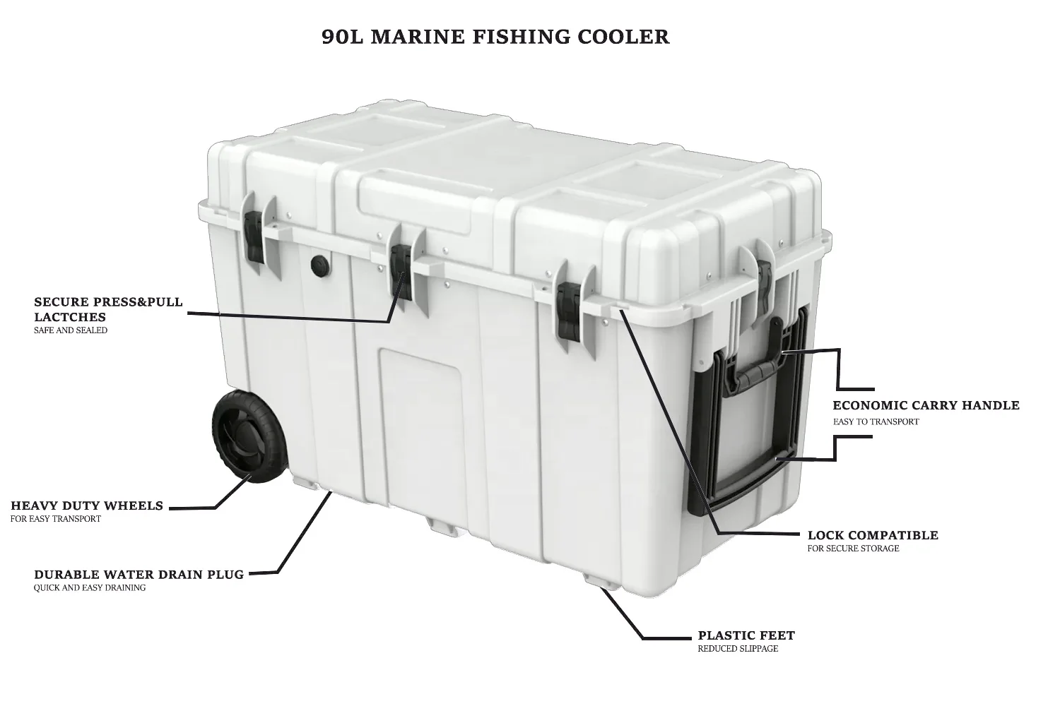 Outdoor Explore Large Fishing Cooler Box Tackle Box Cooler Hard Bag ...