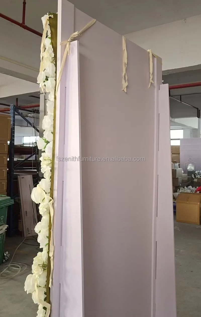 Custom Wedding Pvc Arch Stage Background Flower Panel White Acrylic ...