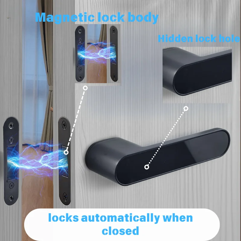 2025 Modern Minimalist Magnetic Door Lock - Durable & Secure