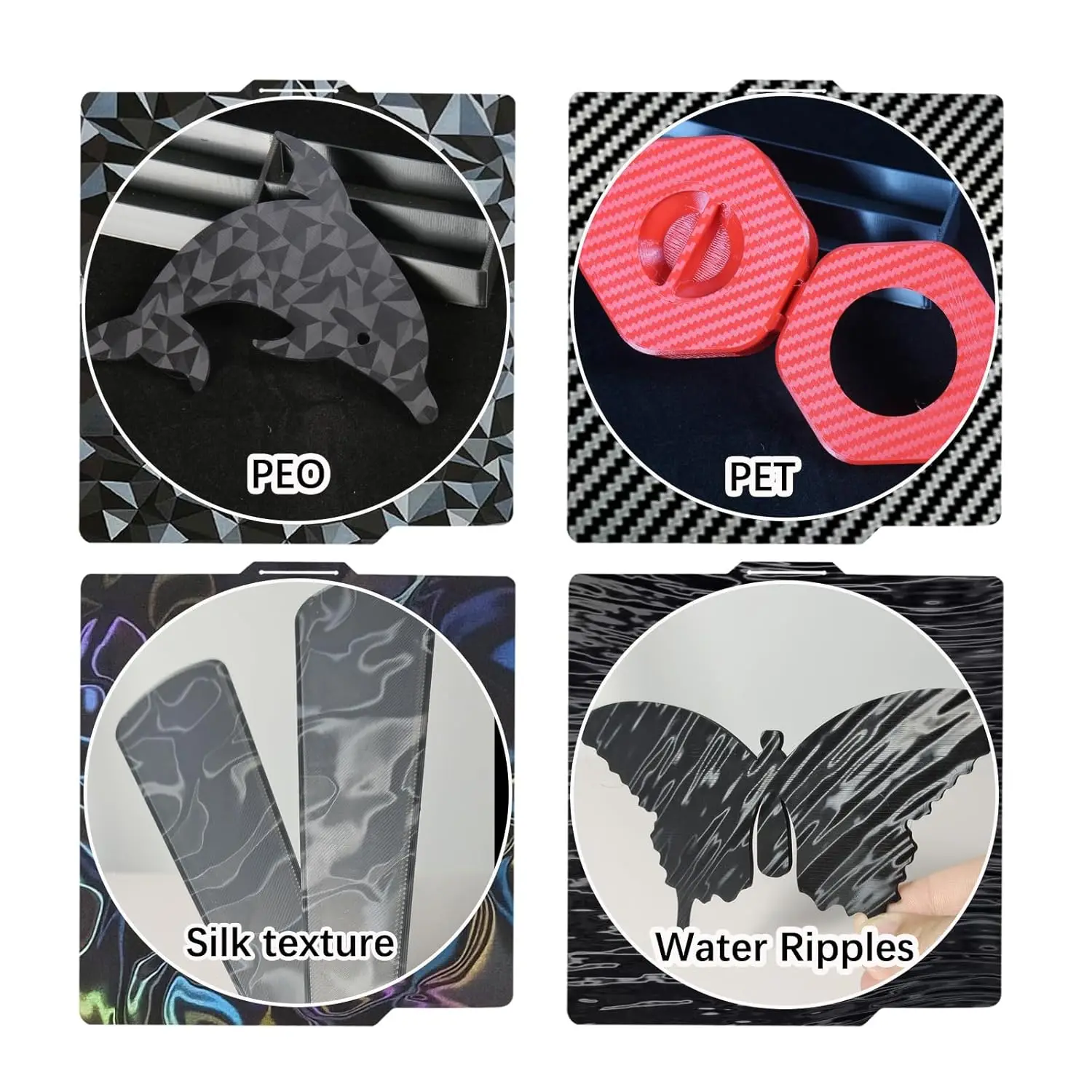 Build Plate for Bambu Lab X1/X1C/X1E/A1/P1P/P1S 257*257mm PEO+PET+Water ...