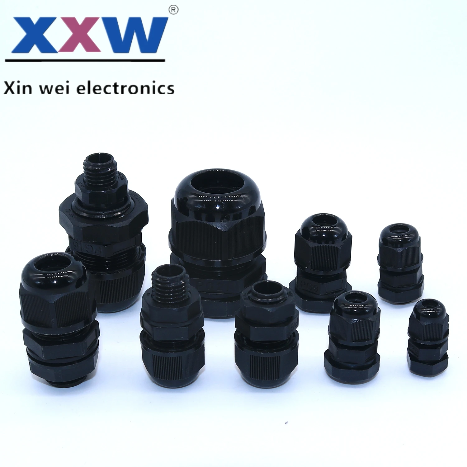 Hot Sale Low Price Electrical Cable Gland Pg/m Long Thread Nylon Cable ...