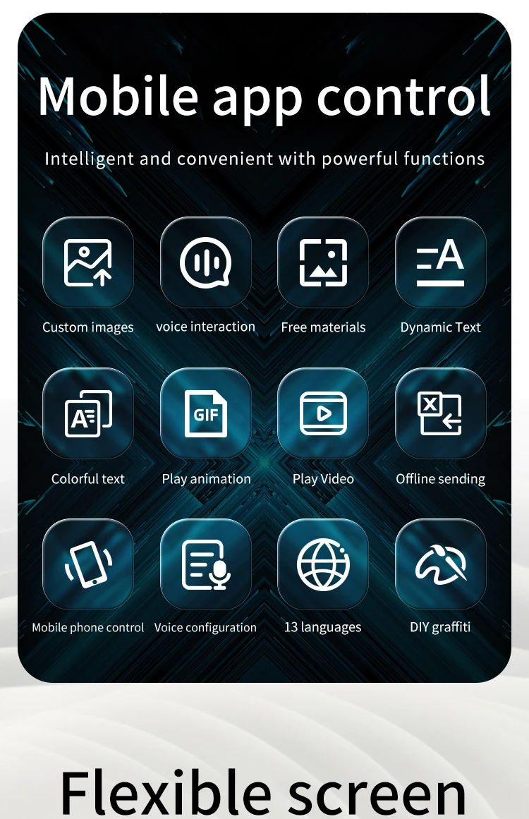 Flexible Led Screen For Car,Loy App Control Led Car Sign Car Led ...