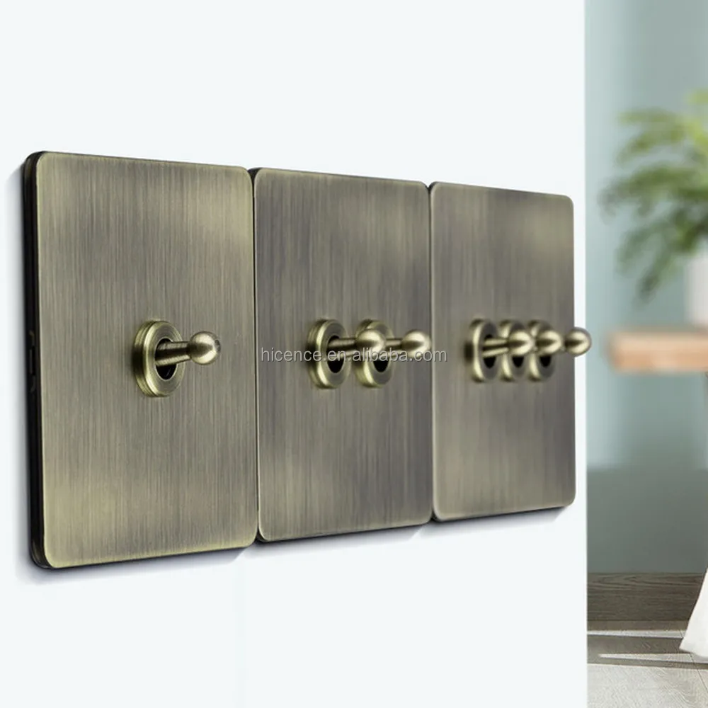 Bronzed Socket Brass Switched Socket Double USB Retro