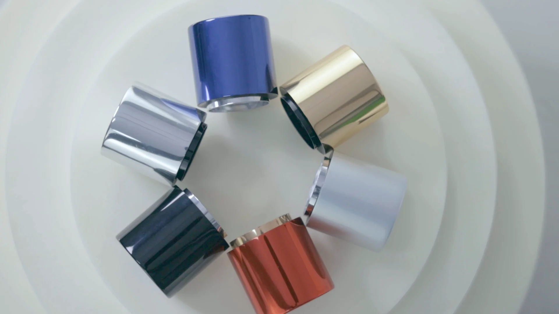 Perfume Magnetic Cap Collar Aluminum Stepped Collar Fea 15mm Gold ...