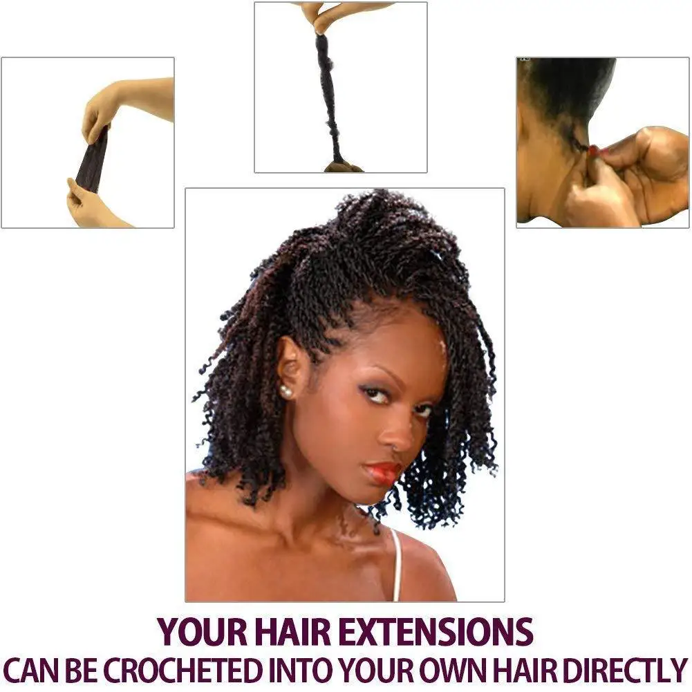 Hoho Dreads Human Hair Loc Extensions Kinky Bulk Human Hair For ...