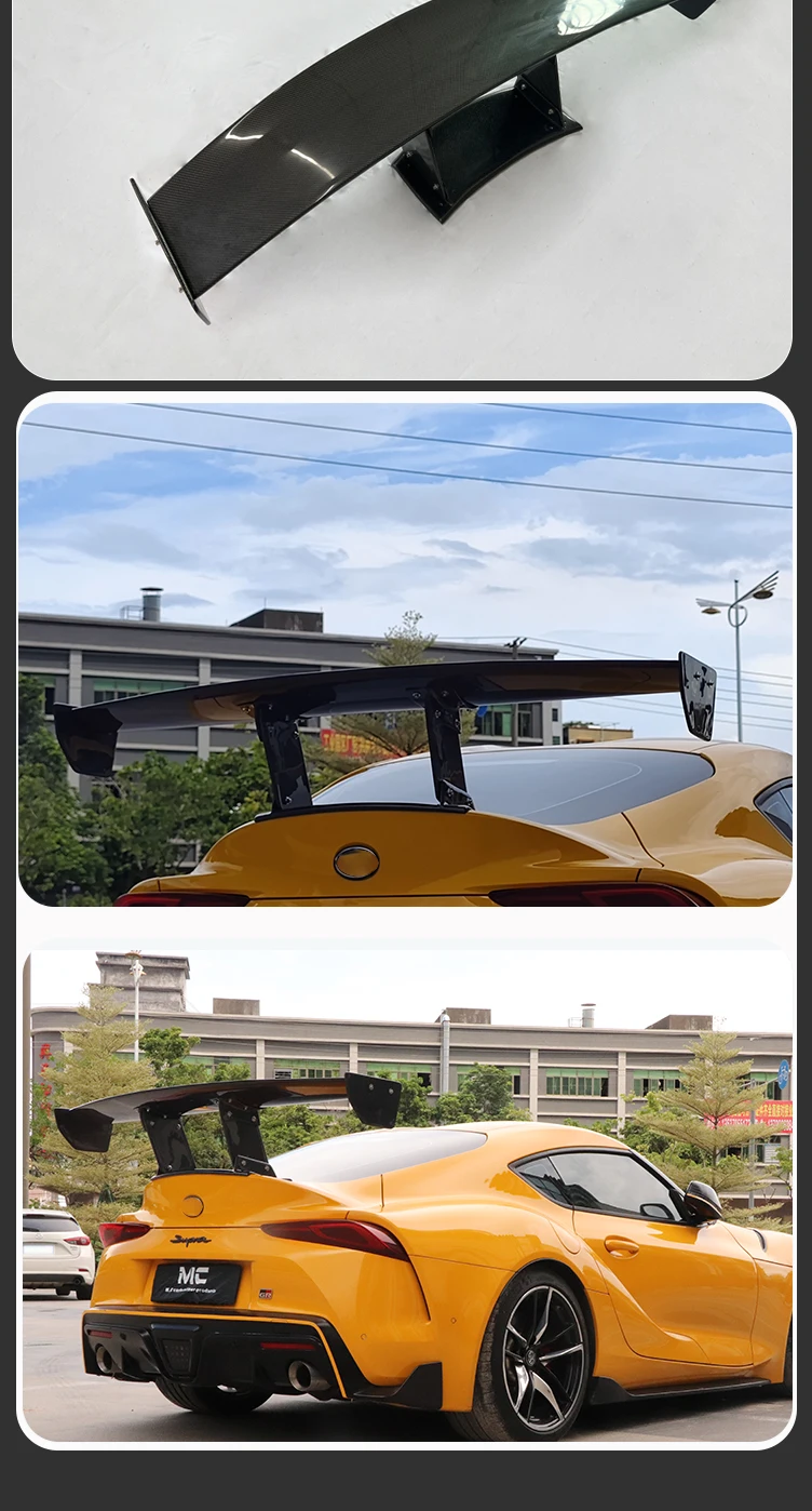 Big V Style Spoiler For Toyota Supra A90 A91 Mk Gr Carbon Fiber Rear ...