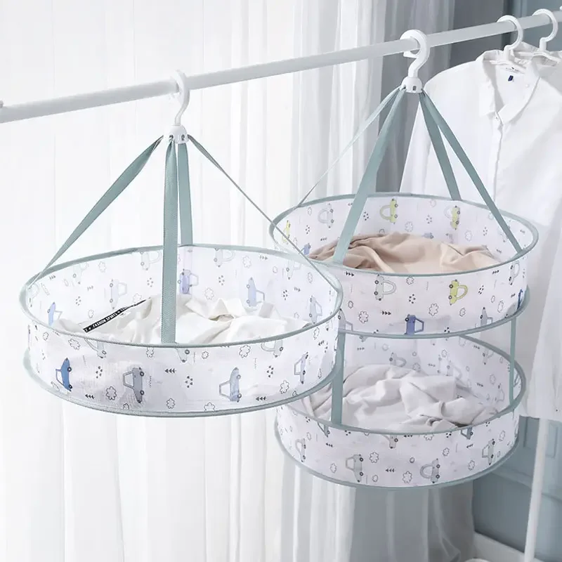 Folded Mesh Clothes Hanging Dryer Sweater Drying Rack Folding Dryer ...