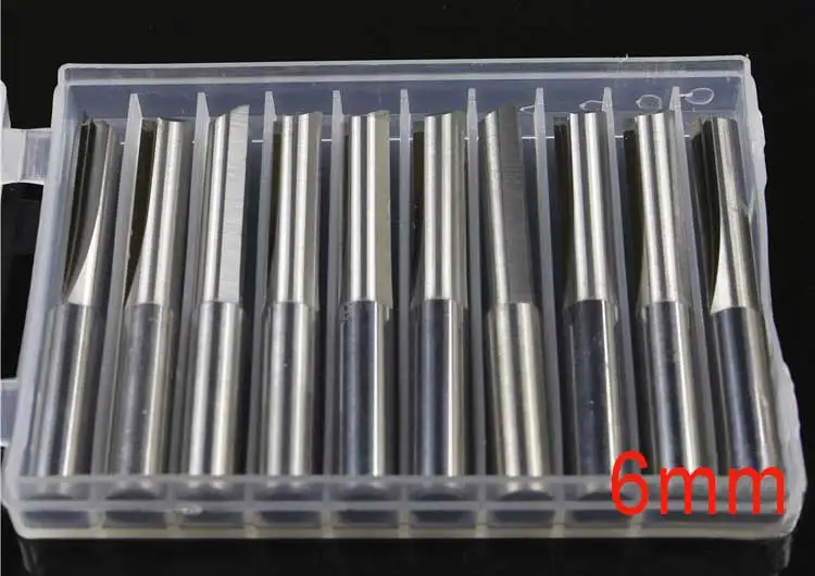 3.175mm 4mm 6mm 8mm Shank Two Flute Carbide CNC Wood Router Bit for MDF