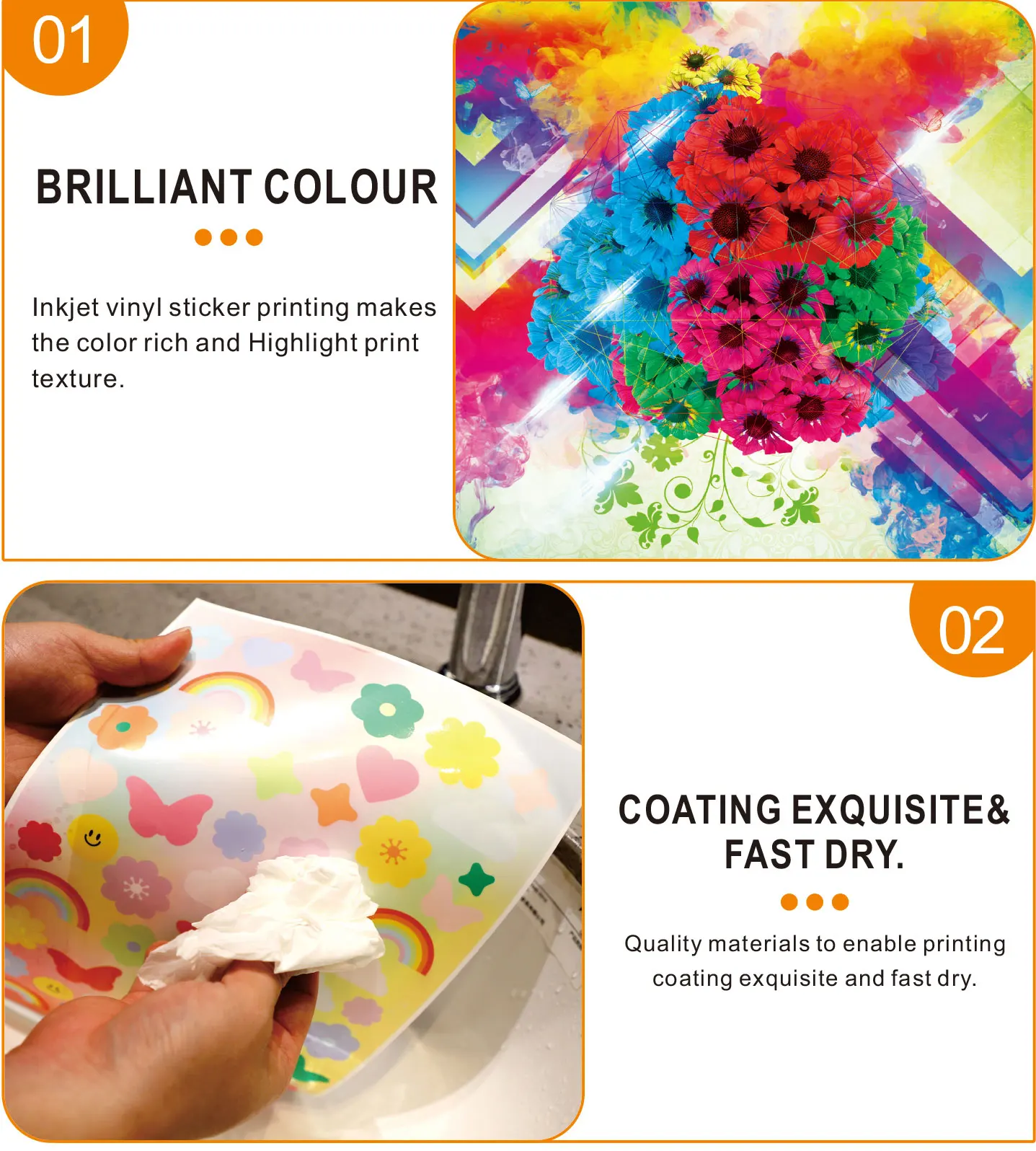 Premium 8.5x11 A4 Printable Transparent Back Adhesive Vinyl Matte ...