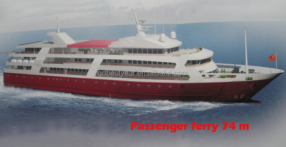 650 Passengers Yacht 74m Passenger Ferry Ship - New Model