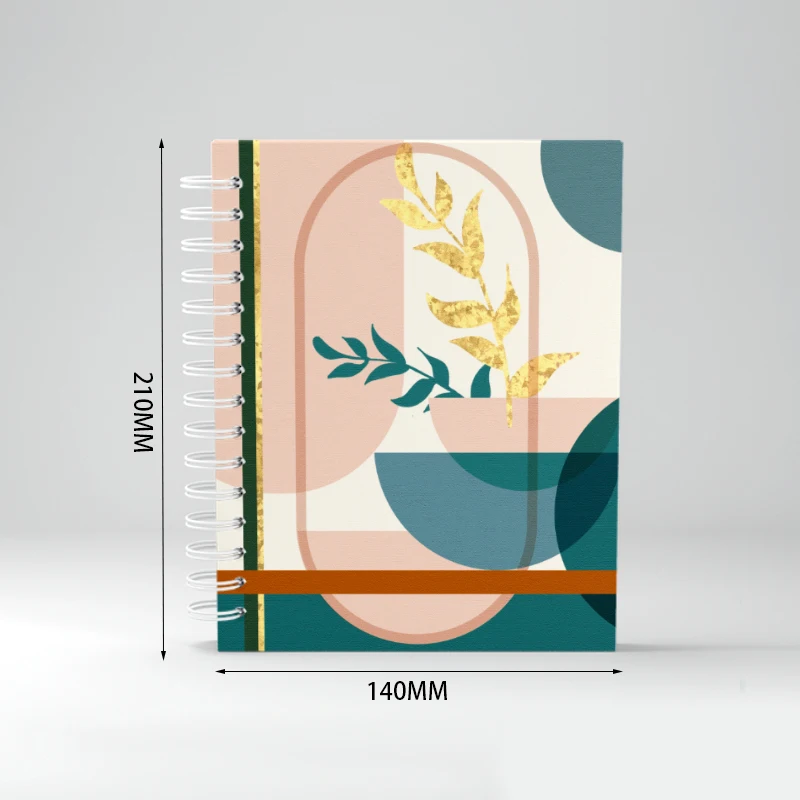 A5 Size Hardcover Spiral Notebook - Custom Design for Students