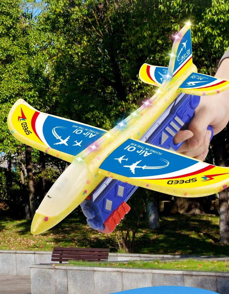 Thunder Break Foam Ejection Aircraft Children's Light Aircraft Gun ...
