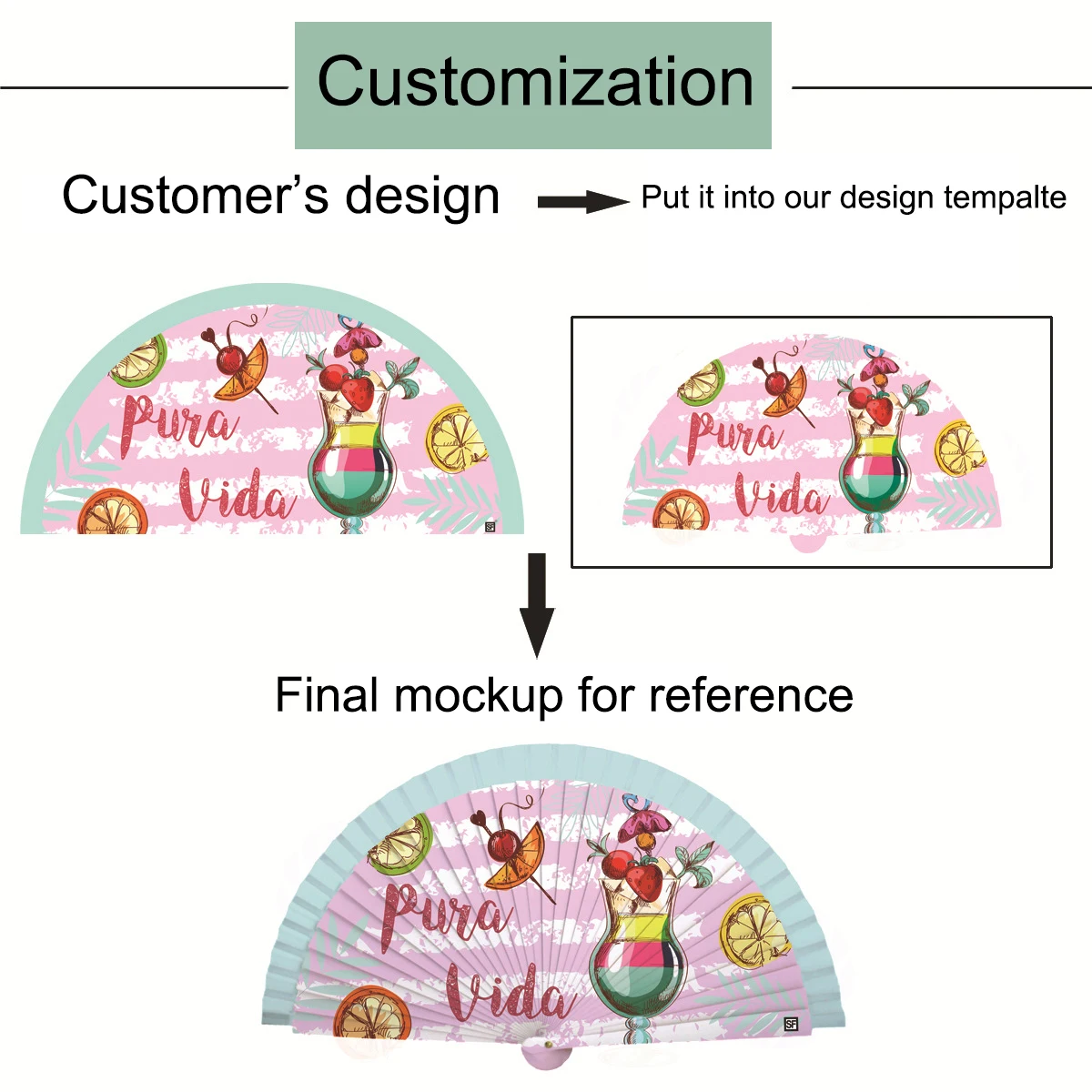 Hand Painted Spanish Fans - Customized Crafts for Souvenirs