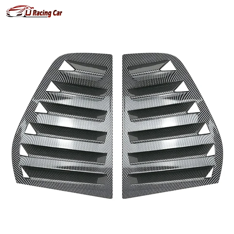 Carbon Fiber Rear Window Louvers Decoration Spoiler Panel Side Louver ...