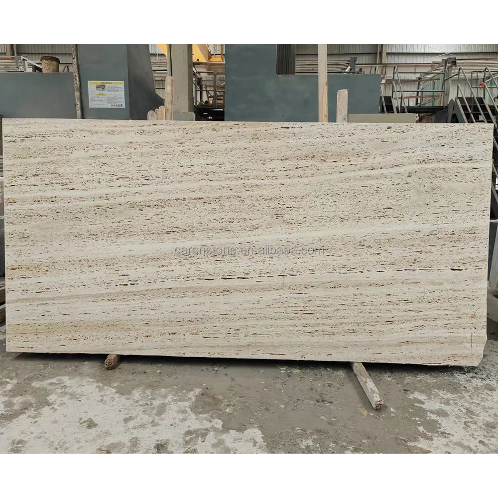 Customized Villa House Natural White/beige Travertine Wall Cladding ...