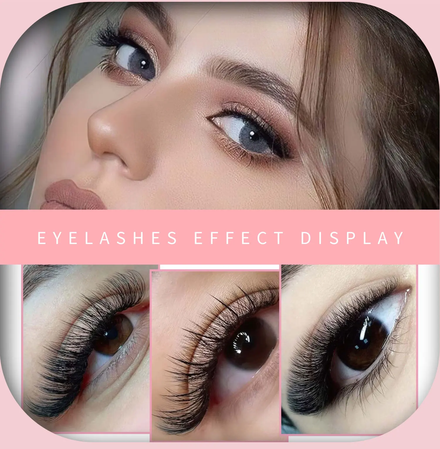 10d 20d 30d 40d Diy Individual Eyelash Extensions Private Label Cluster ...