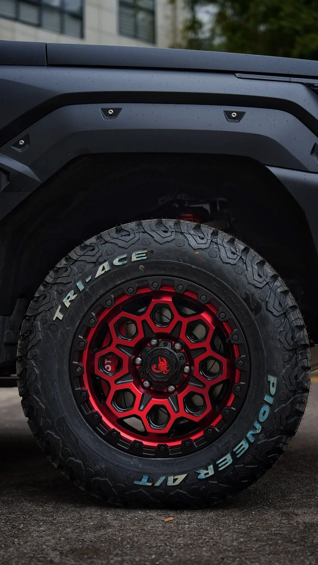 Machine-finished Alloys With Red Inserts Pickup & Suv Wheels Mags 4x4 ...
