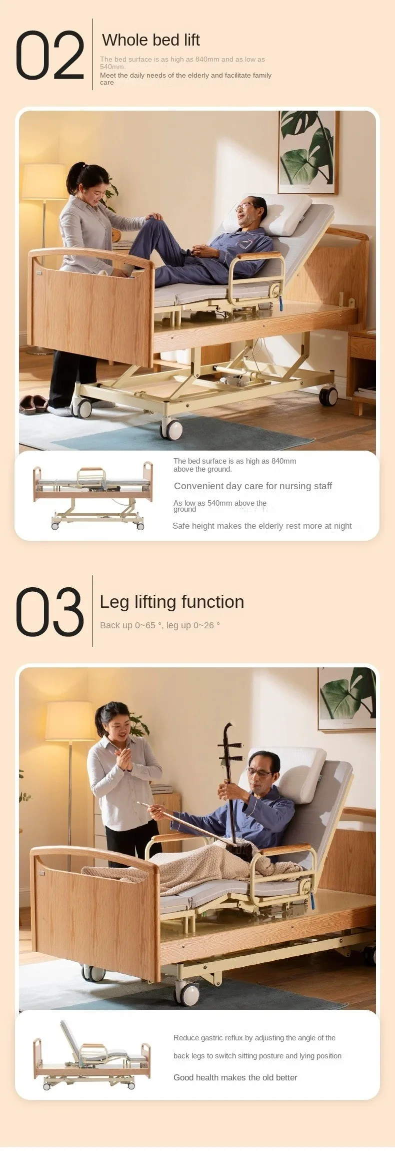 KANGSHEN Home Care Bed - Durable, Comfortable, and Versatile