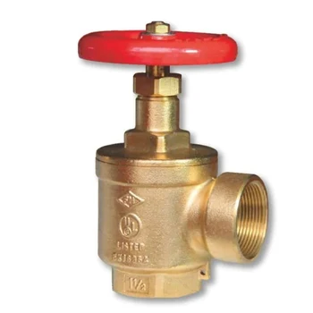 America 1-1/2inch Fire Hose Angle Valve Brass Indoor Fire Hydrant ...