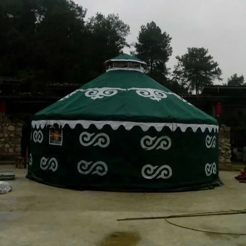 Outdoor Canvas Waterproof Steel Frame Tent Mongolian Ger Yurt - Buy ...