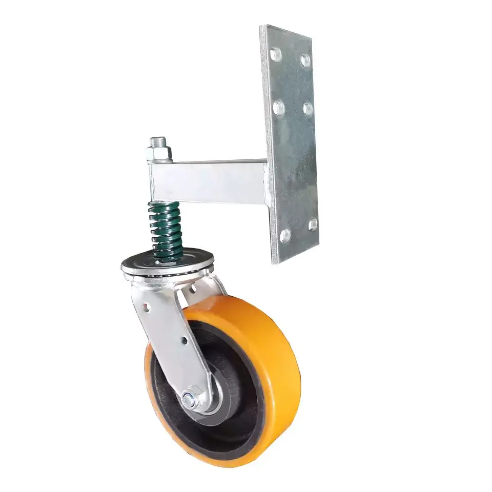 Pu Gate Caster Wheel For Metal Tube Swing Gate,Small Fence Gate Support ...
