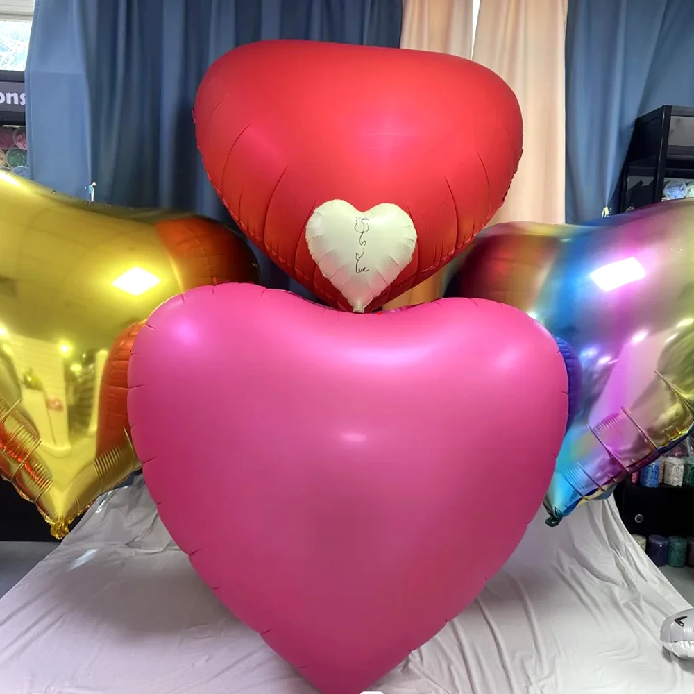 Huge Giant 68 Inch Red Heart Balloons Heart Shaped Balloons For ...